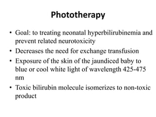 Phototherapy in jaundice | PPTX