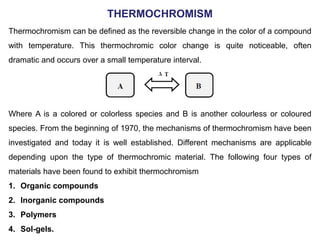 Photo thermochromism | PPTX