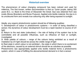 Photo thermochromism | PPTX