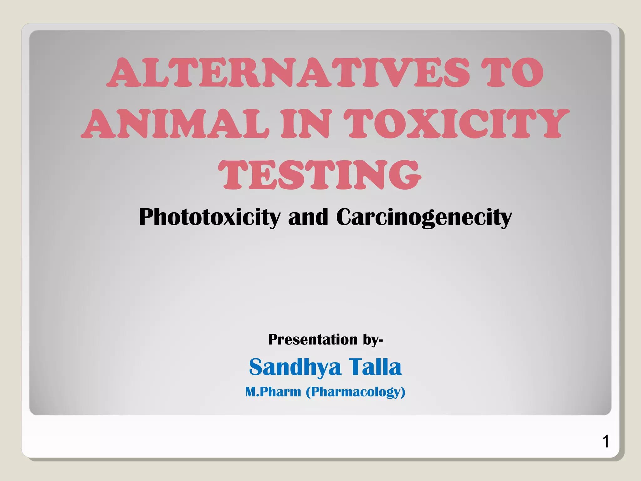 Phototoxicity copy | PPT