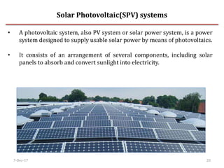 Photovoltaic Power Conversion systems | PPTX