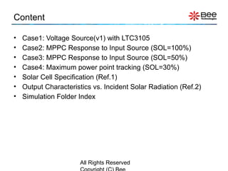 Circuit Simulation of LTC3105+Solar Cell(SPICE Model) Using LTspice | PPT