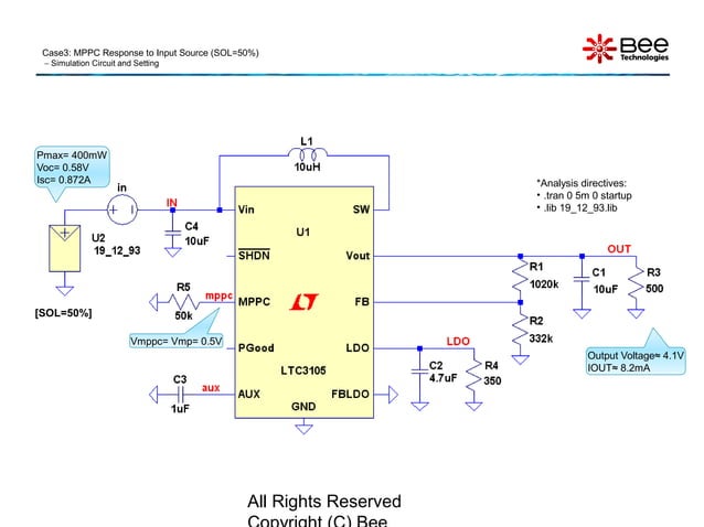 Circuit Simulation of LTC3105+Solar Cell(SPICE Model) Using LTspice ...
