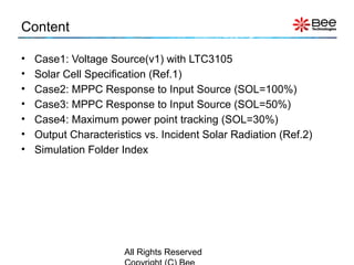 Circuit Simulation of LTC3105+Solar Cell(SPICE Model) Using LTspice ...