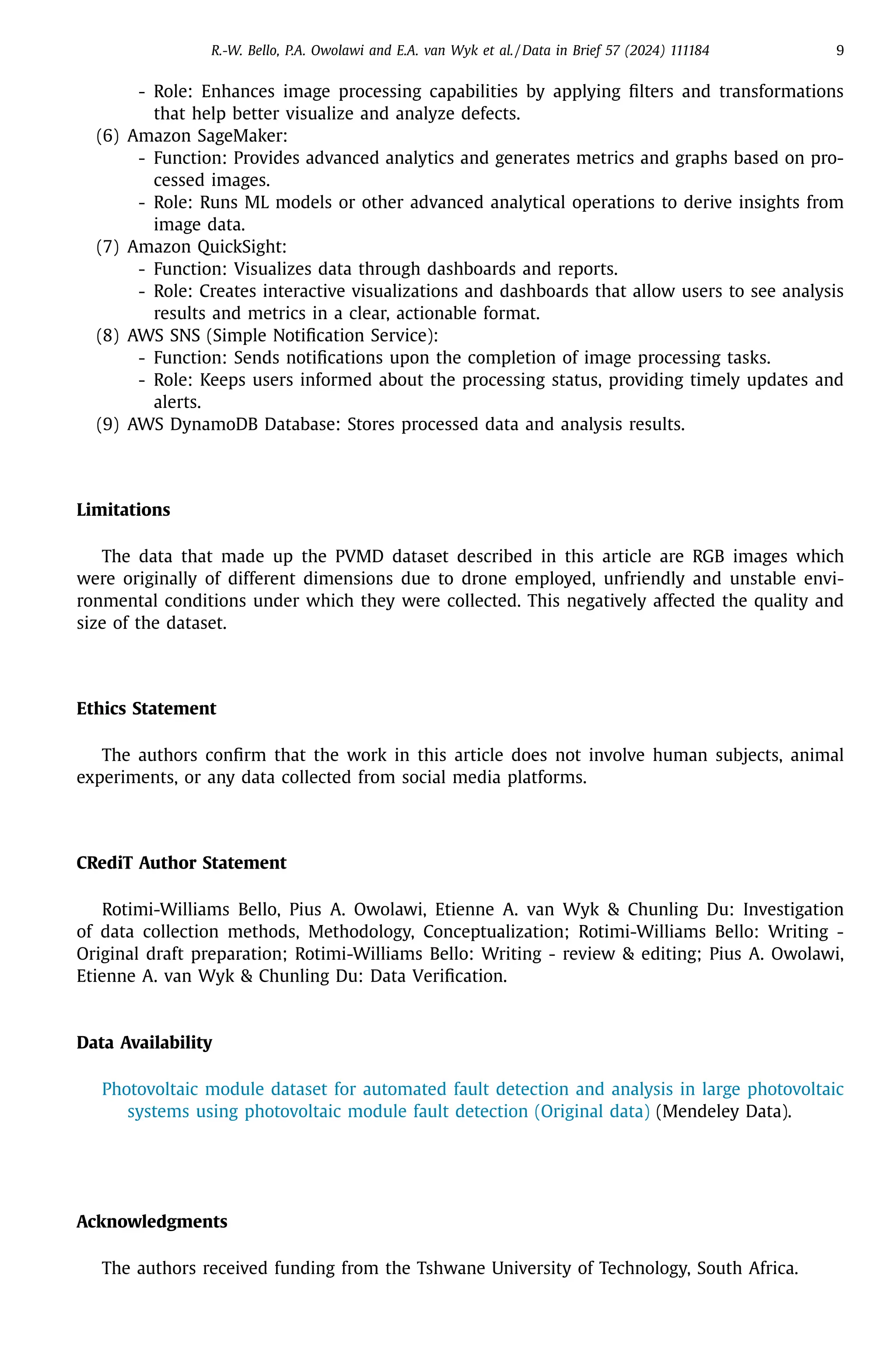 Photovoltaicmoduledatasetforautomatedfaultdetectionandanalysisinlargephotovoltaicsystemsusingpho ...