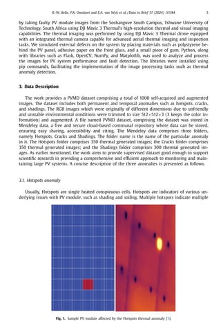 Photovoltaicmoduledatasetforautomatedfaultdetectionandanalysisinlargephotovoltaicsystemsusingpho ...