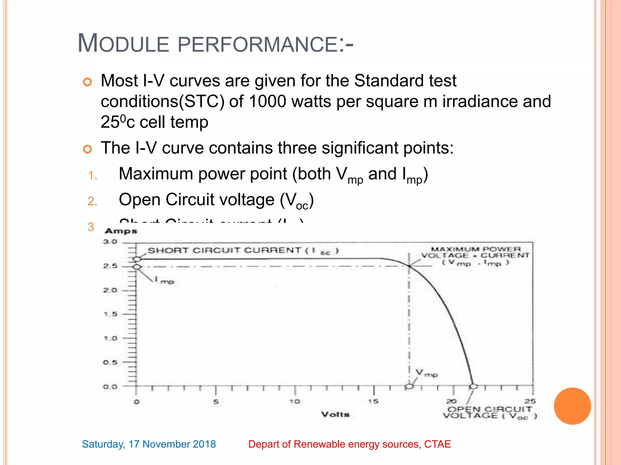 Photovoltaic modules & sizing of pv system | PPTX