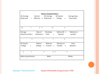 Photovoltaic modules & sizing of pv system | PPTX