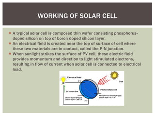 Photovoltaic (PV) LED Lightning system | PPTX
