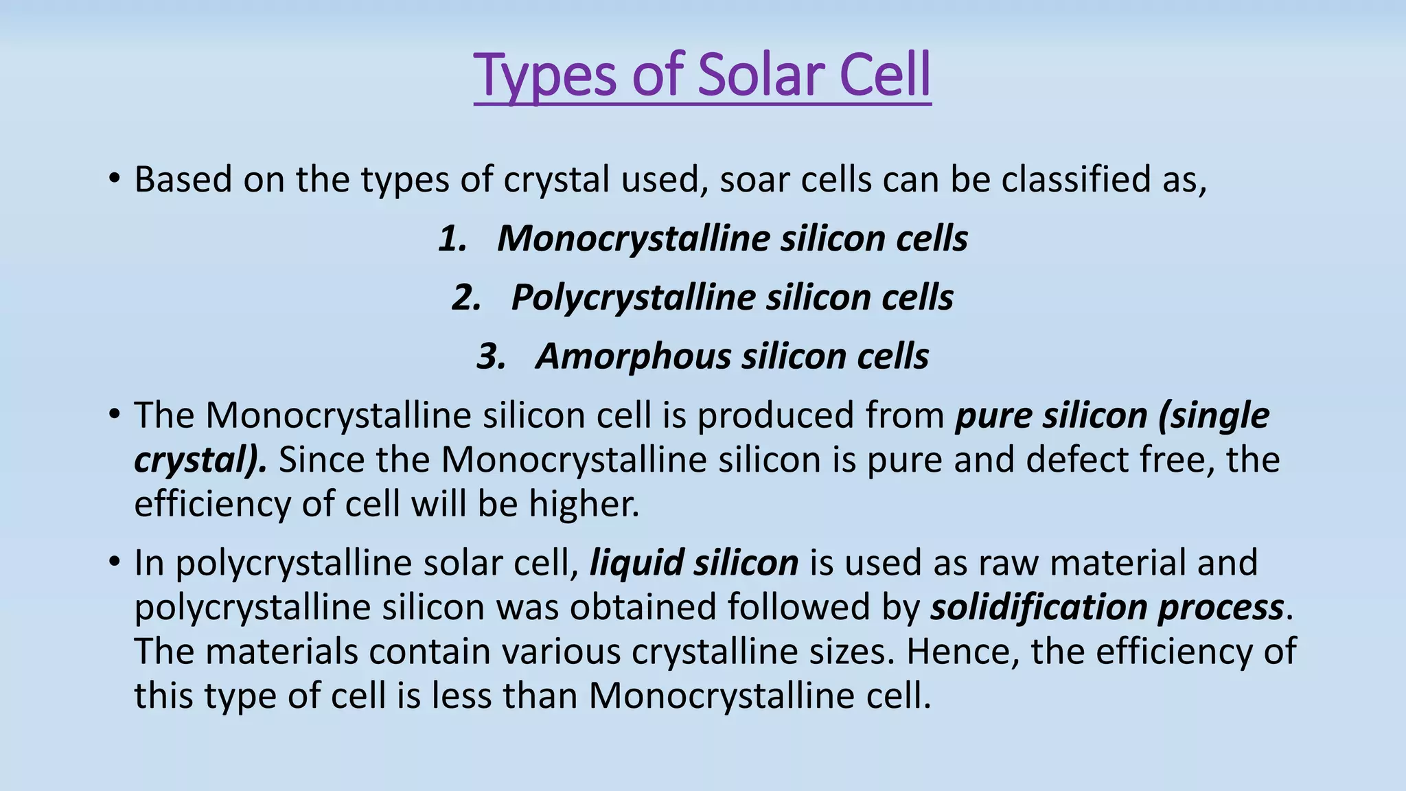 Photovoltaics cell | PPTX