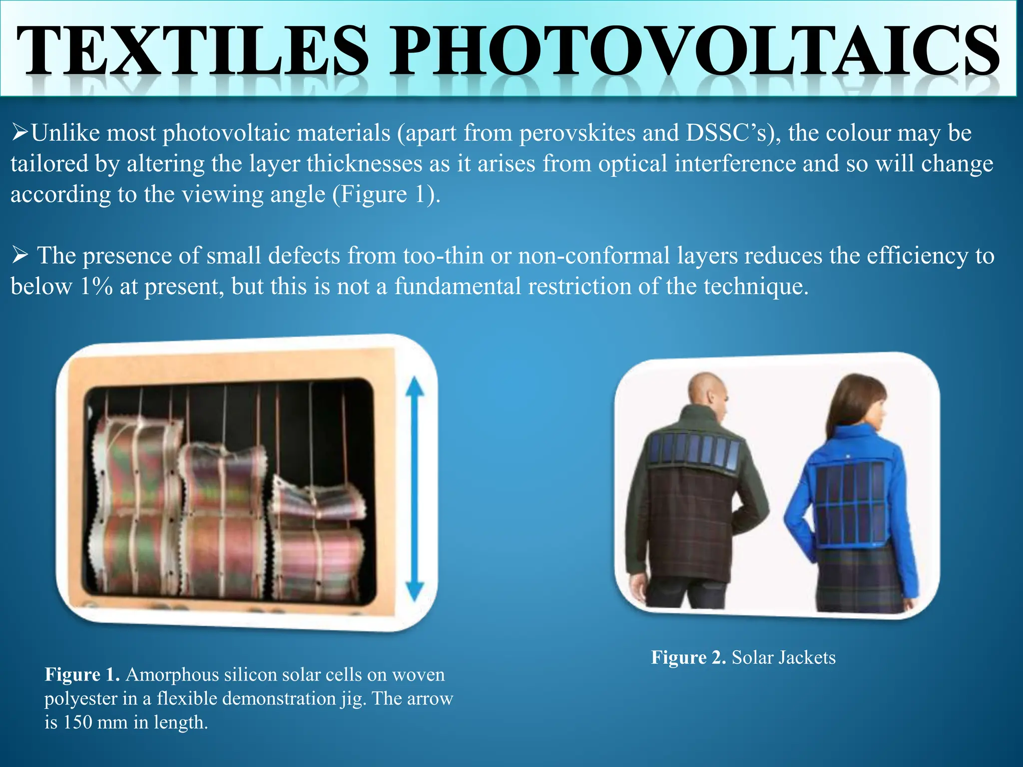 Photovoltaic Solar Textiles.pptx SOLAR TEXTILES | PPTX