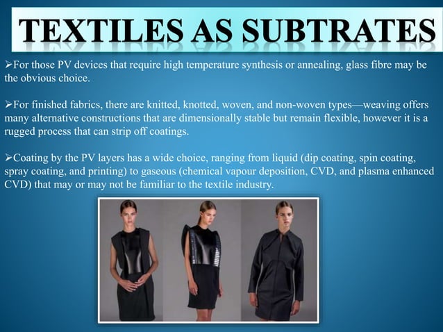Photovoltaic Solar Textiles.pptx SOLAR TEXTILES | PPTX | Science