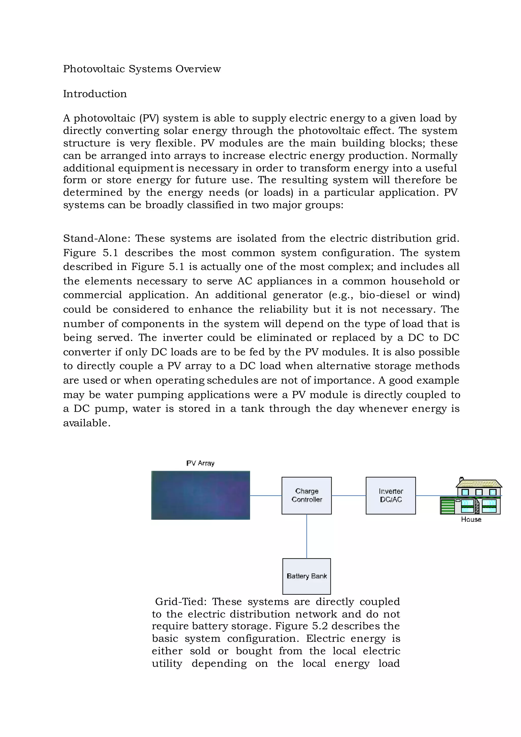 Photovoltaic systems overview | DOCX