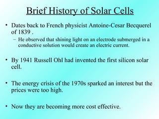 Photovoltic solar-cell | PPT
