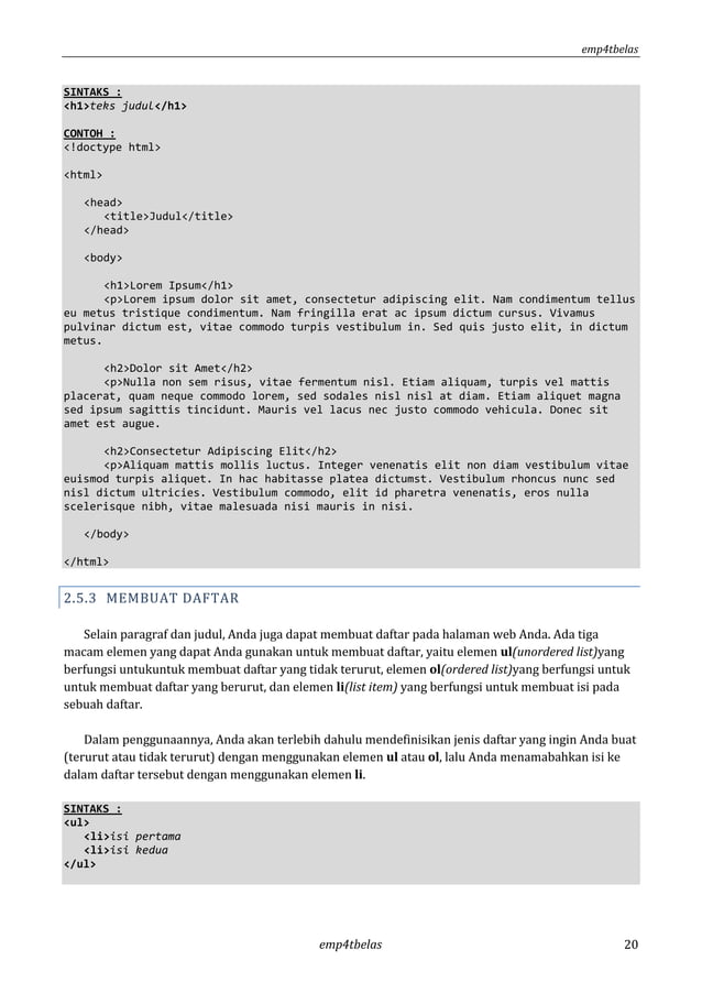 Modul PHP untuk Pemula | PDF