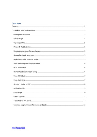PHP code examples | DOC