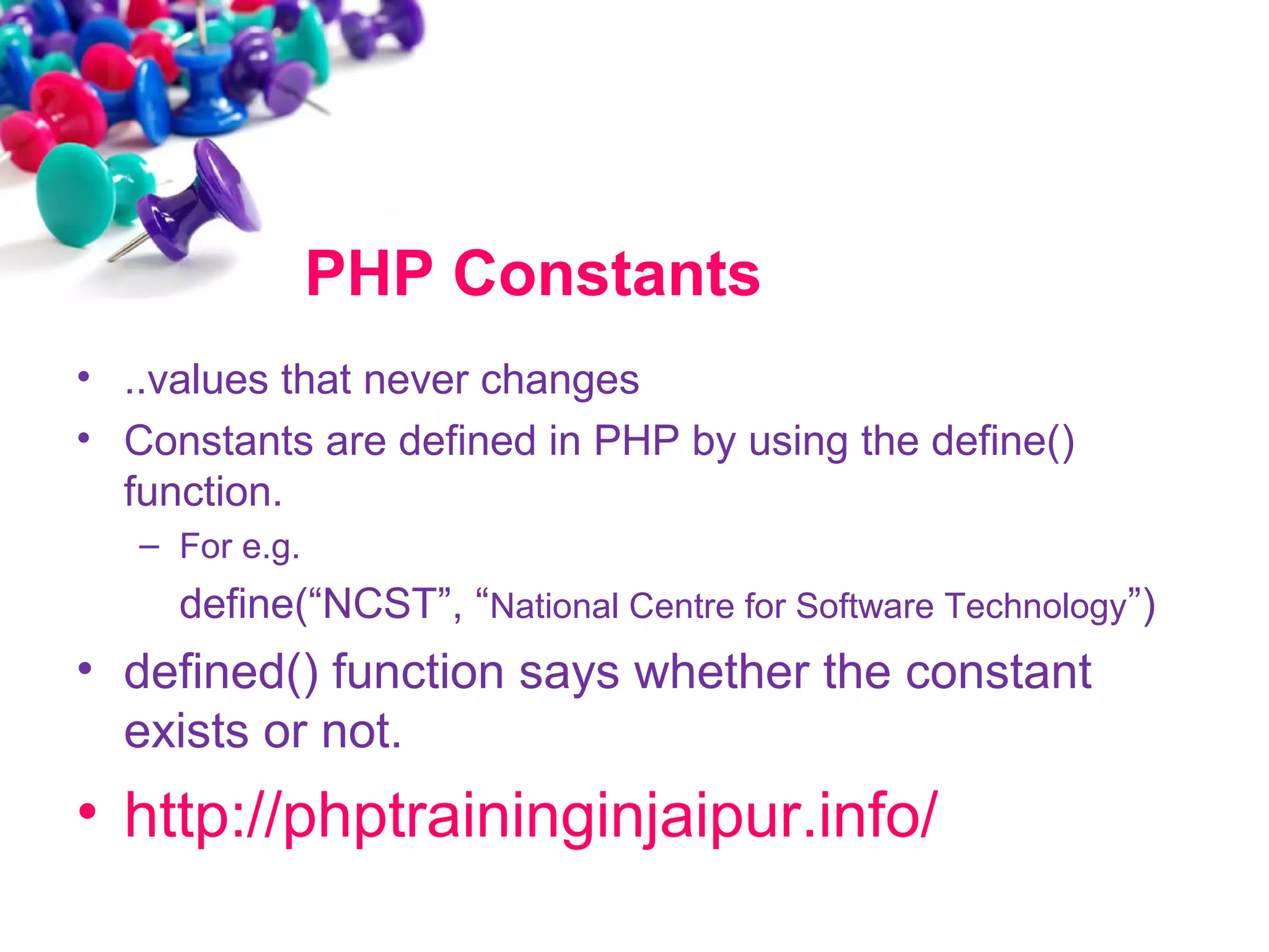 Introduction About PHP | PPT