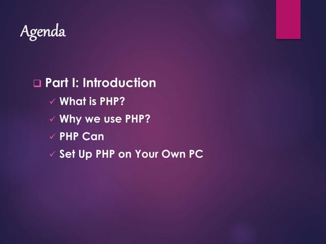 PHP Comprehensive Overview | PPSX | Web Development | Internet