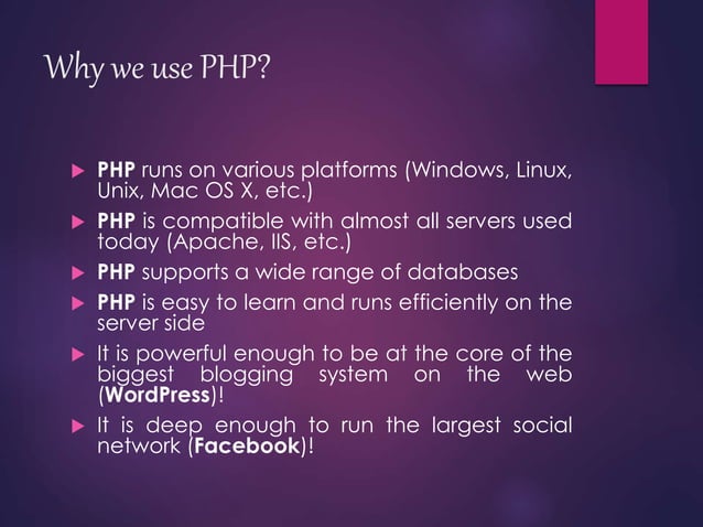 PHP Comprehensive Overview | PPSX | Web Development | Internet