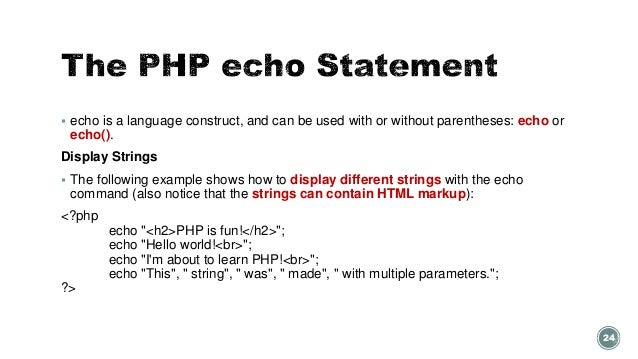 Basic of PHP