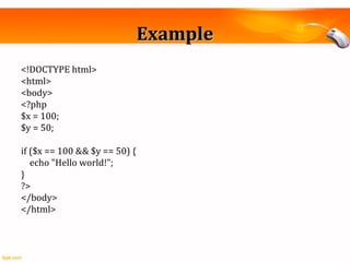 Introduction To PHP | PPT