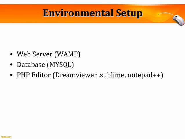 Introduction To Php Ppt Databases Computer Software And Applications