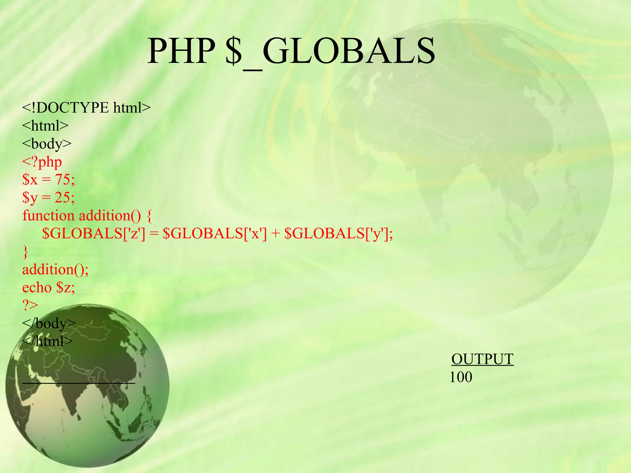 Php Lecture Notes Ppt 8181