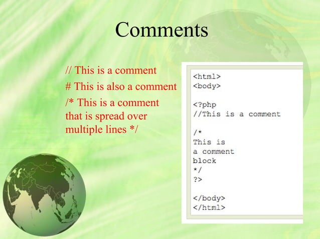 Php Lecture Notes Ppt