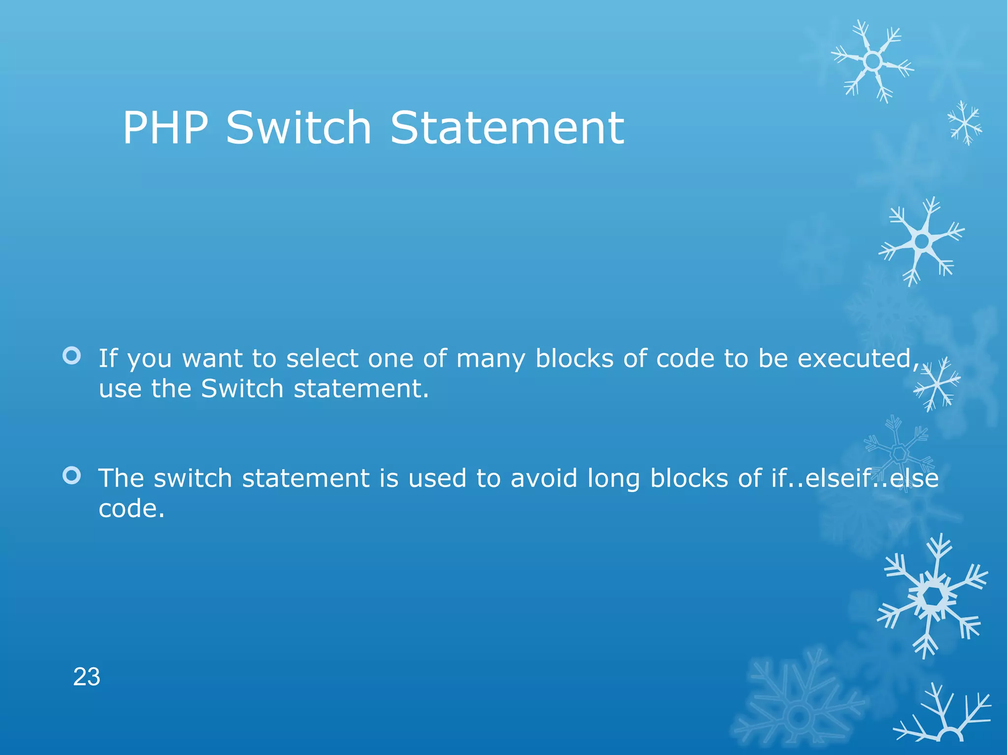 PHP - Web Development | PPT