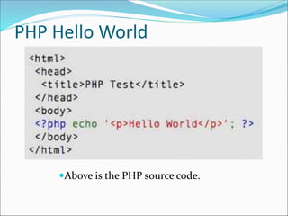 a brief introduction to PHP and how to use it. | PPT | Programming ...