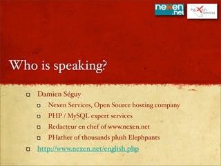 PHP and MySQL Tips and tricks, DC 2007 | PPT