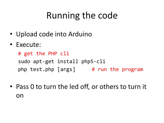 Php Arduino Ppt