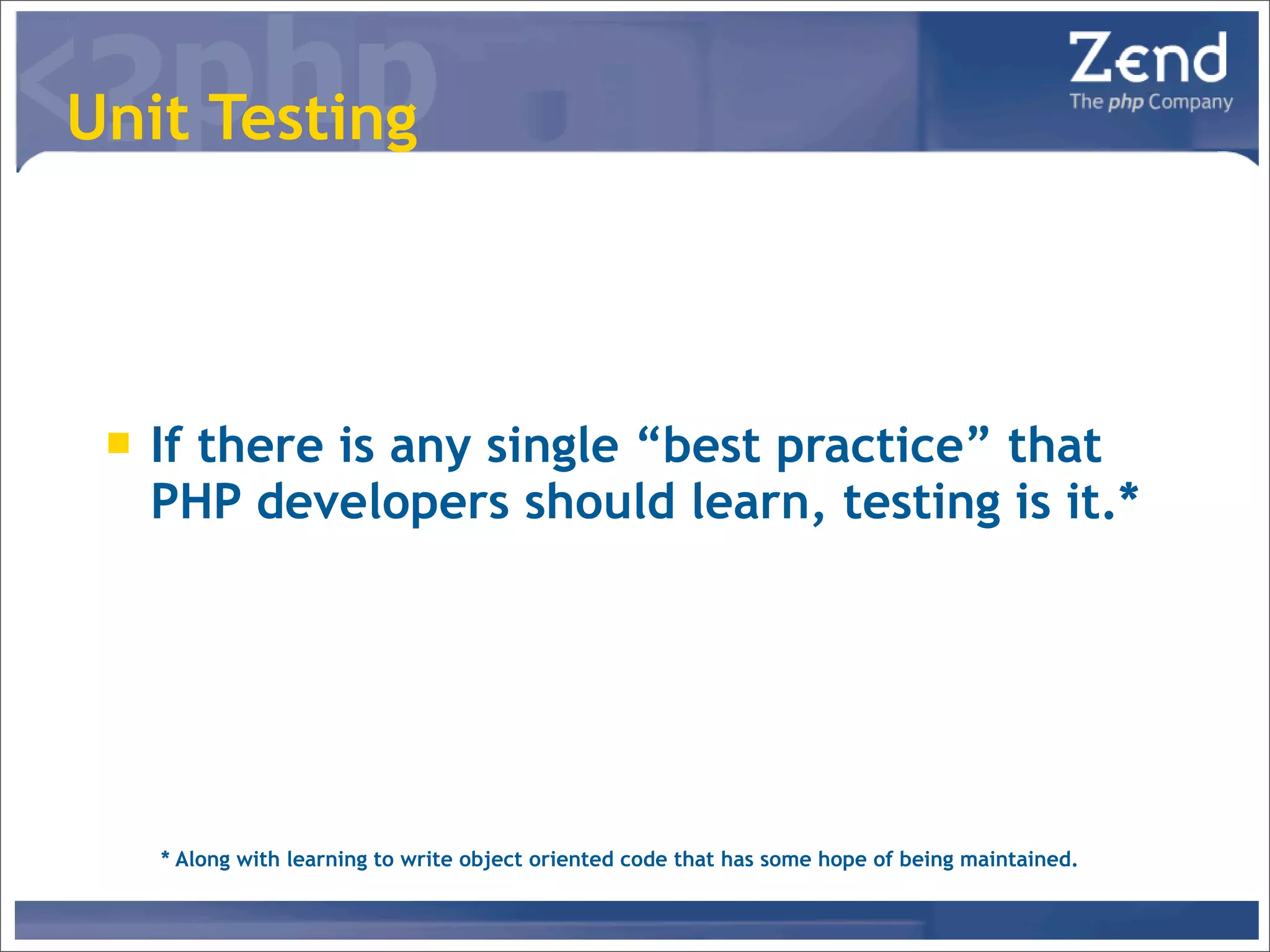 Php Development Best Practices | PPT