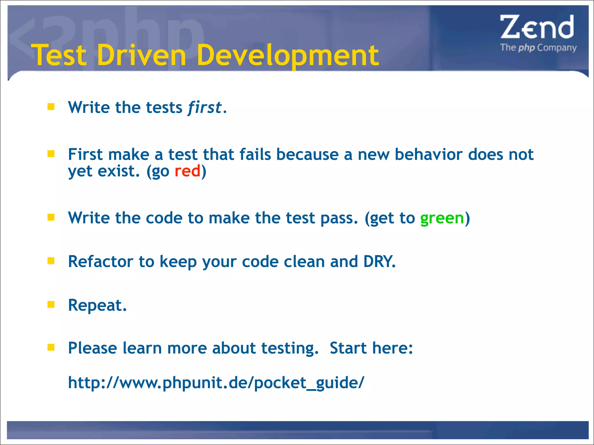 Php Development Best Practices Ppt