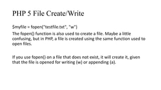 php part 2 | PPTX | Web Development | Internet