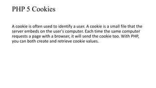 php part 2 | PPTX | Web Development | Internet