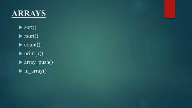Php famous built in functions | PPT Php famous built in functions | PPT