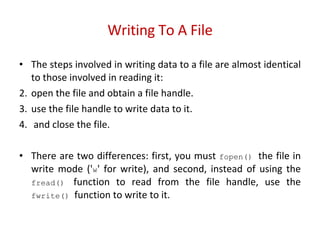Php File Operations | PPT