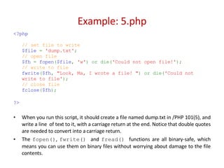 Php File Operations | PPT