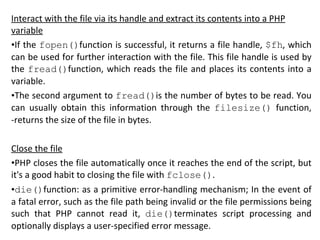 Php File Operations | PPT