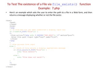 Php File Operations | PPT