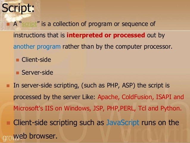 Php hypertext pre-processor