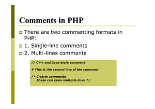 Php introduction | PPT