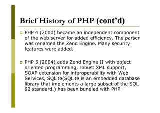 Php introduction | PDF