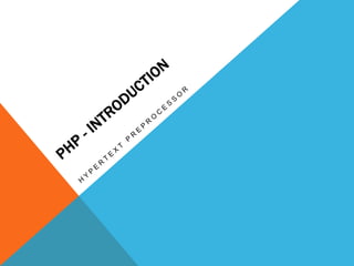 PHP - Introduction.pptx