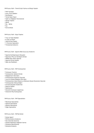 Php kursu-fatih | PDF