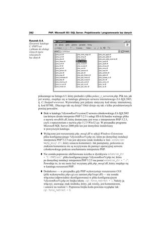 PHP, Microsoft IIS i SQL Server. Projektowanie i programowanie baz danych | PDF