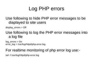 LAMP security practices | PPT