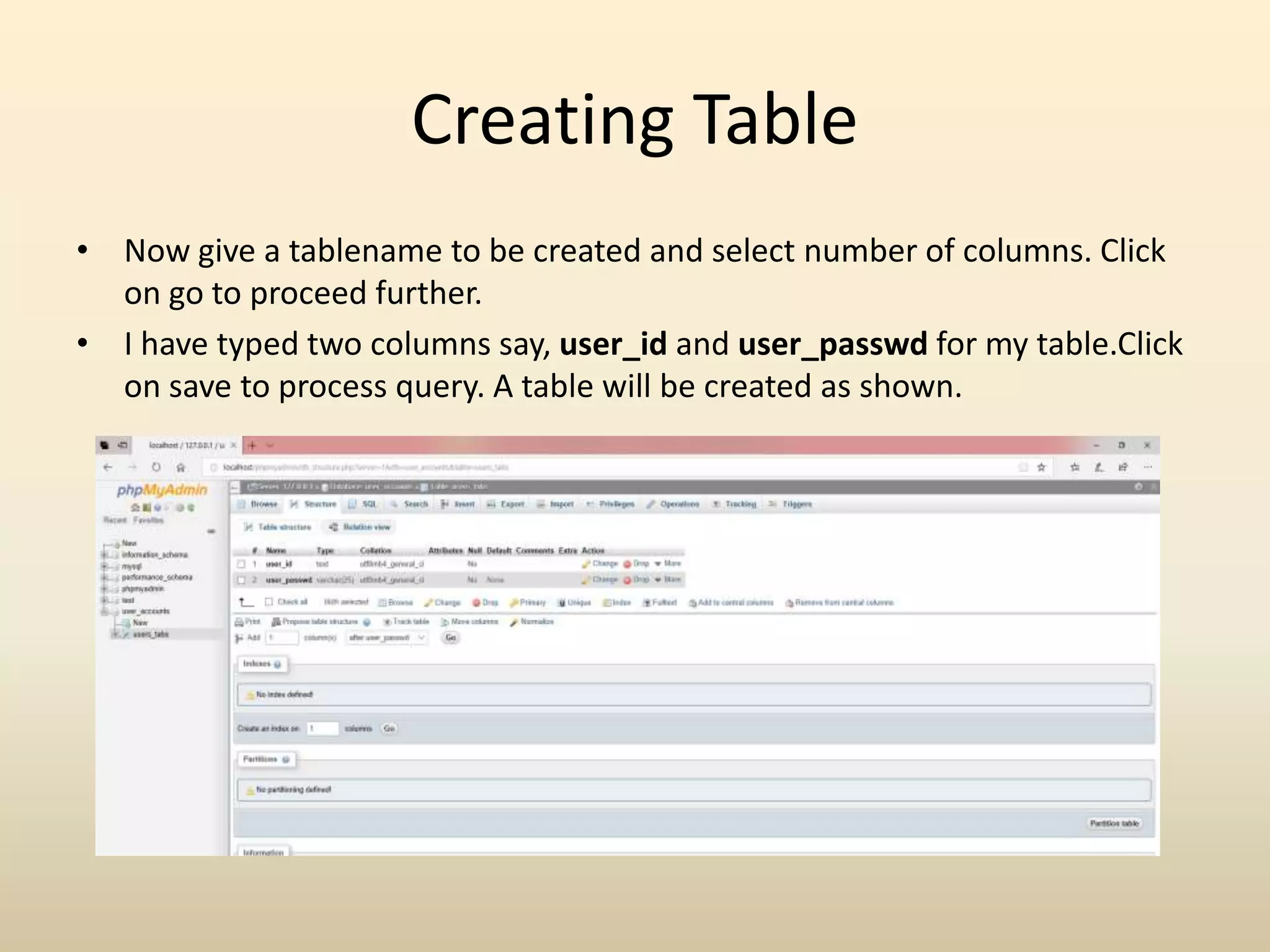 Php Mysql Database Connectivity Using Xampp Server Ppt