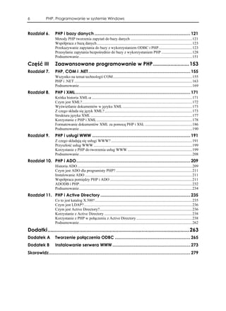 PHP. Programowanie w systemie Windows. Vademecum profesjonalisty | PDF